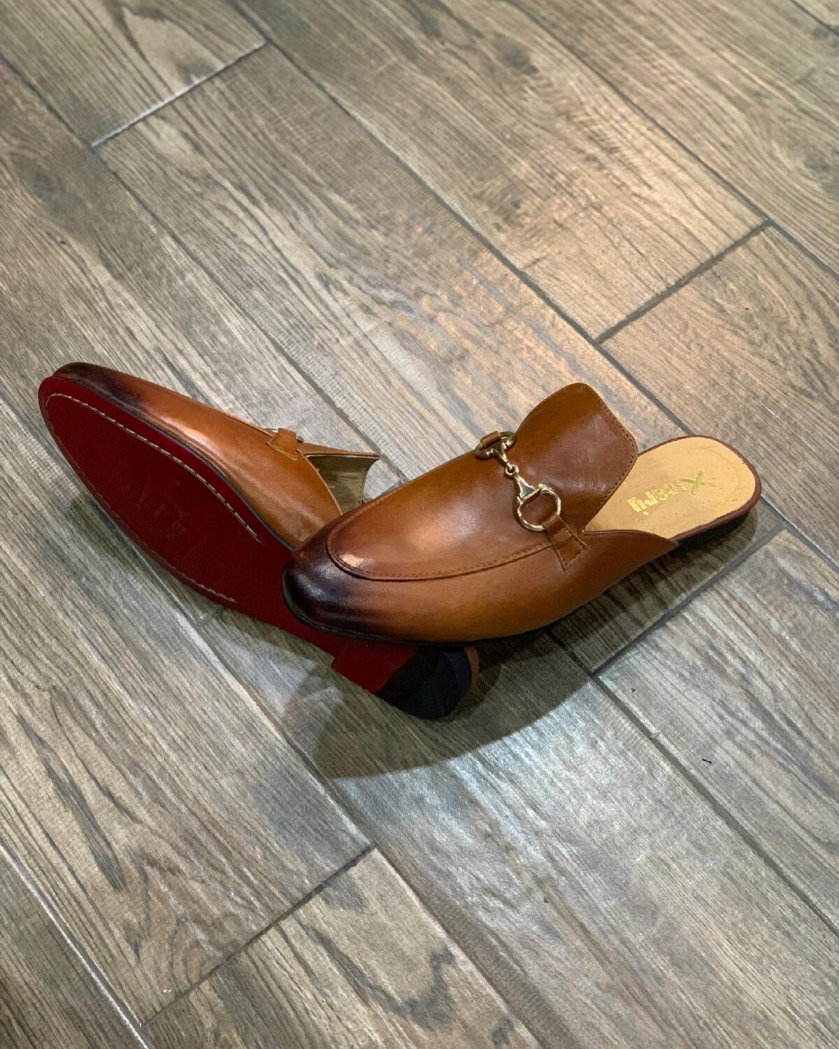 Mule piel miel punta cafe – Calzado Xicarú