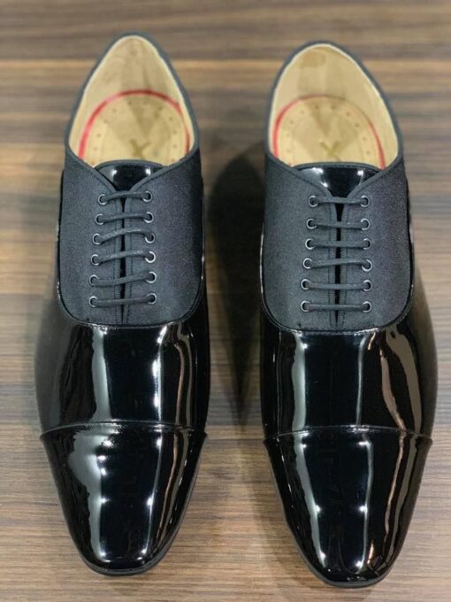 Calzado de charol y tela negro con agujeta – Calzado Xicarú Calzado de charol y tela negro con agujeta – Calzado Xicarú